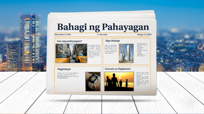 Bahagi ng Pahayagan by Mam Zai by Zaira Jane Navarro on Prezi