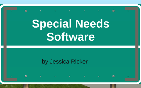 Special Needs Software by Jessica Ricker