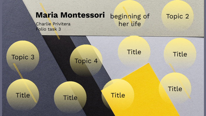timeline-maria montessori by charlie privitera on Prezi