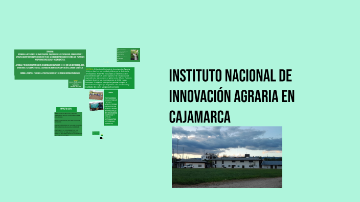 instituto nacional de innovación agraria en cajamarca by Erlita araceli ...