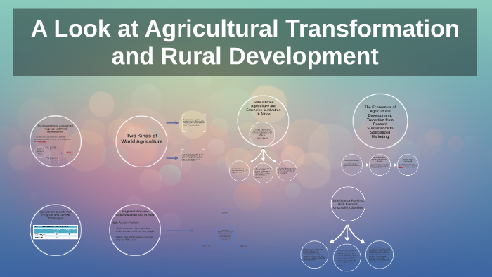 A Look at Agricultural Transformation and Rural Development by Danica ...