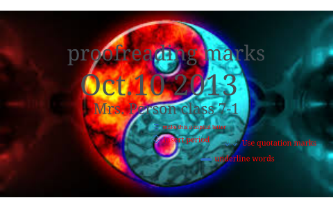 proofreading marks by nick tisdale on Prezi