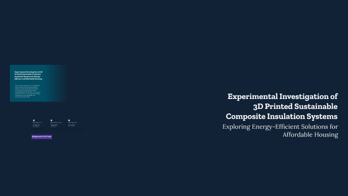 Experimental Investigation of 3D Printed Sustainable Composite ...
