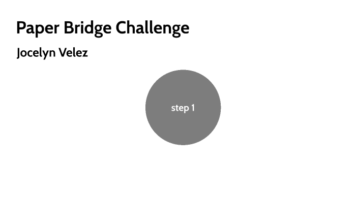Paper Bridge Challenge by Jocelyn Velez on Prezi