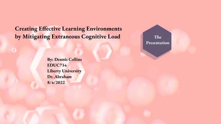 Creating Effective Learning Environments by Mitigating Extraneous ...