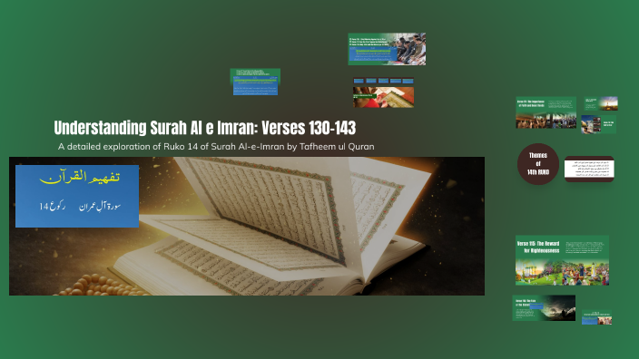 Understanding Surah Al e Imran: Verses 110-120 by Amna Hamid on Prezi