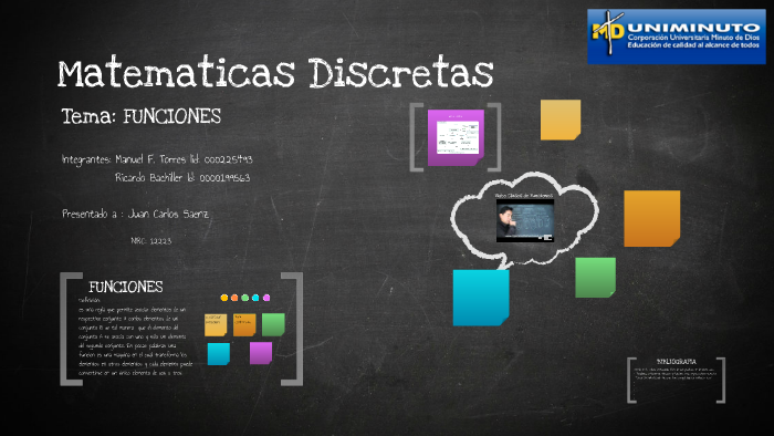 Matematicas Discretas-Funciones by uniminuto discretas on Prezi