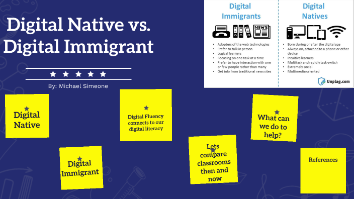 Digital Native Vs. Digital Immigrant by Michael Simeone on Prezi
