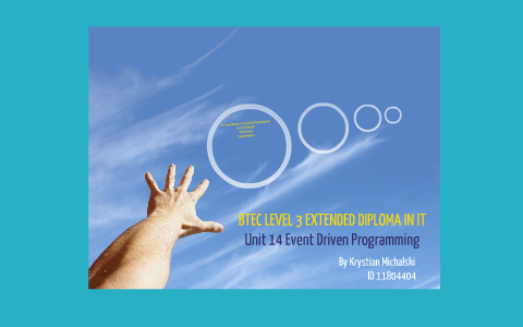 Event Driven Programming Unit 14 by Krystian Michalski on Prezi