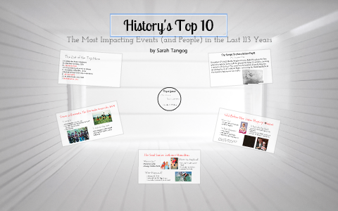 History's Top 10: The Most Impacting Events (and People) in the Last ...