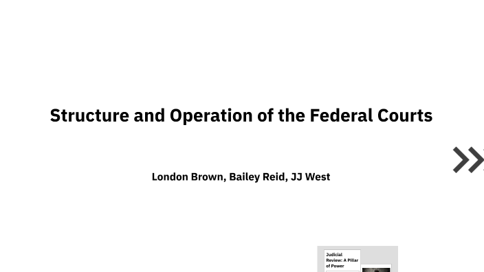 Structure and Operation of the Federal Courts by Lon Brown on Prezi