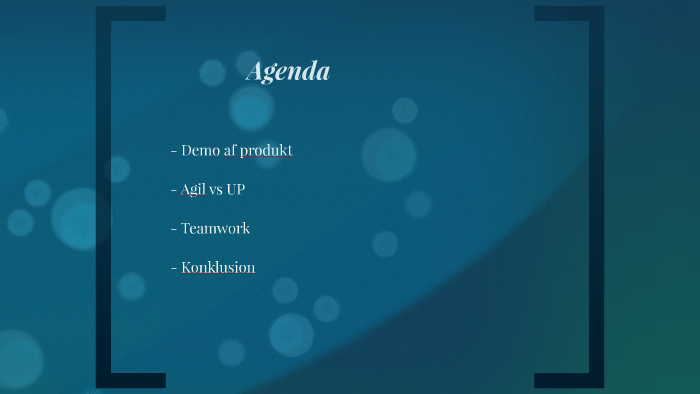 Sammenligning af UP og Agil udvikling by Ulrich Bodentien on Prezi