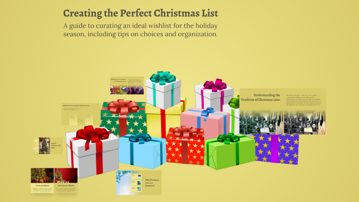 Creating the Perfect Christmas List by Jackie Schneider on Prezi