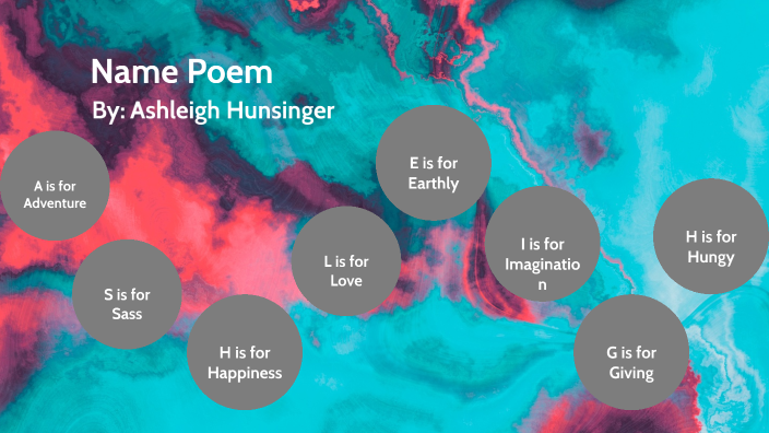 Name Poem by Ashleigh Noelle Hunsinger on Prezi