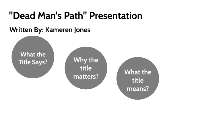 "Dead Man's Path" Presentation by Kameren Jones by Kameren Jones on Prezi