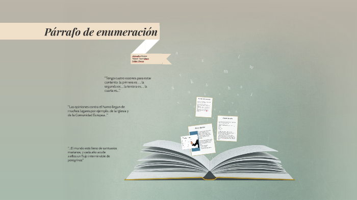 Párrafo de enumeración by on Prezi