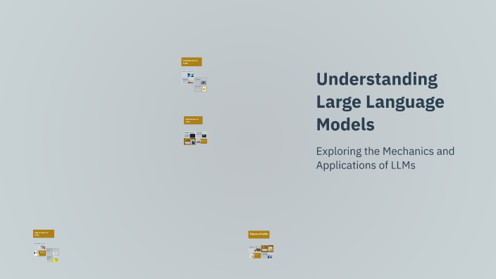 Understanding Large Language Models by sweny kristi on Prezi