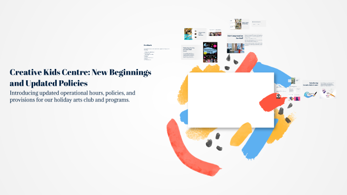 Creative Kids Centre: New Beginnings and Updated Policies by Poppy ...