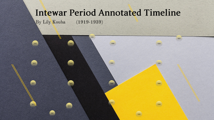Socials 10 Interwar Period Annotated Timeline by Lily Kouba on Prezi