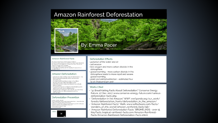 Amazon Rainforest Deforestation by Emma Pacer on Prezi