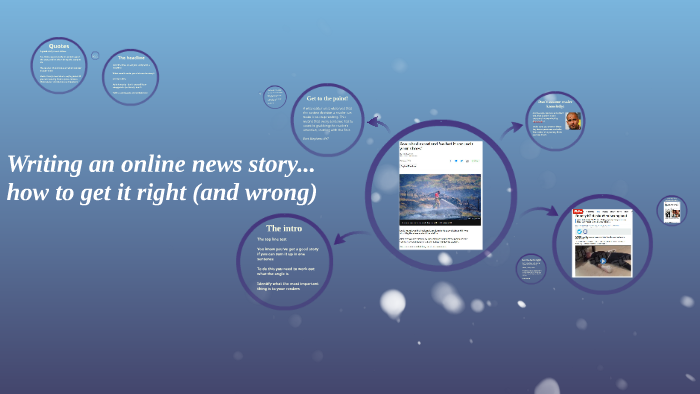 Writing an online news story by Paul Keaveny on Prezi