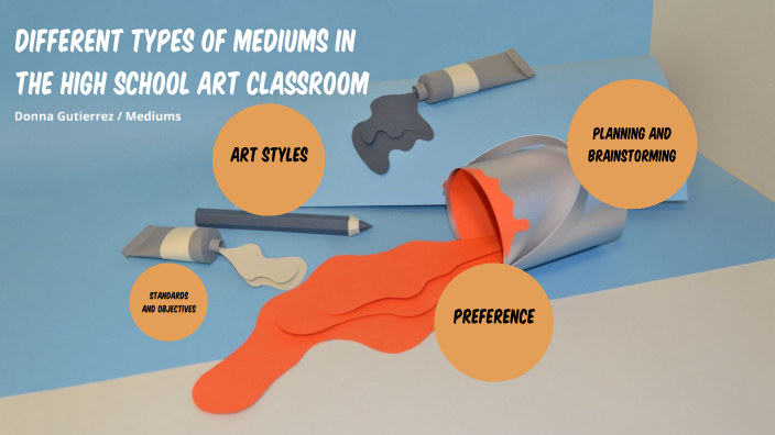 Different types of mediums in the High School art classroom by Donna ...