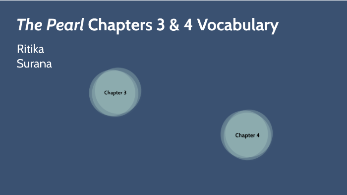 The Pearl Chapters 3 & 4 Vocabulary by Ritika Surana on Prezi