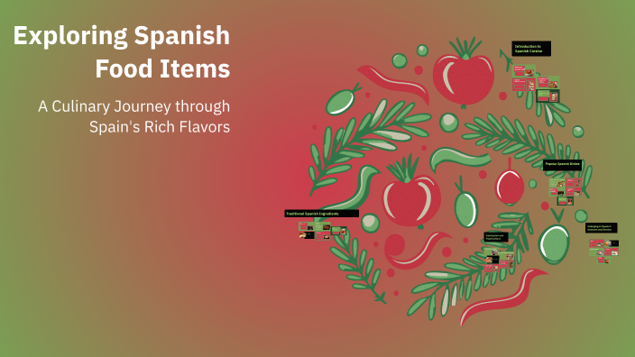 Exploring Spanish Food Items by Angelica Remley on Prezi