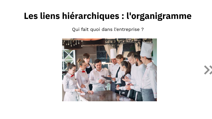 Les liens hiérarchiques : L'organigramme by Isabelle VALADE on Prezi
