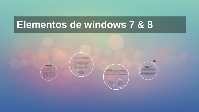 Elementos de windows 7 & 8 by Diana Bellamy on Prezi