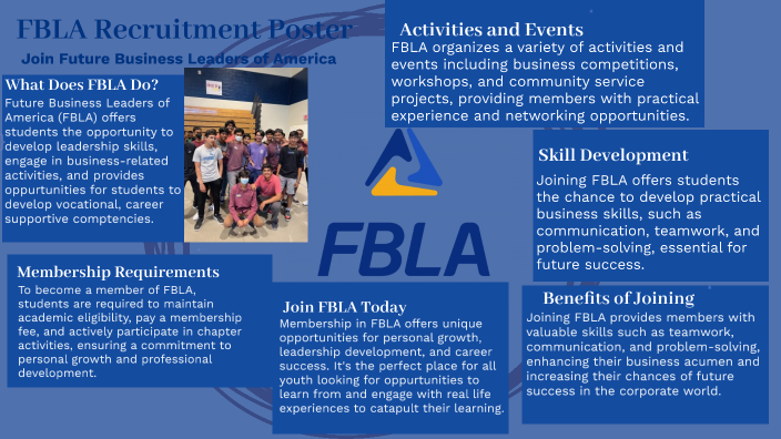 FBLA Recruitment Poster by Cayla Hodges on Prezi
