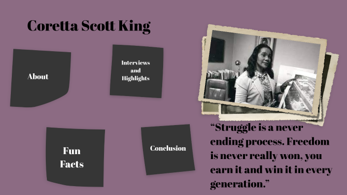 Coretta Scott King by Jenna Lee on Prezi