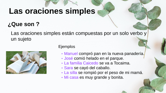 Oraciones simples by Gabriel Esteban on Prezi