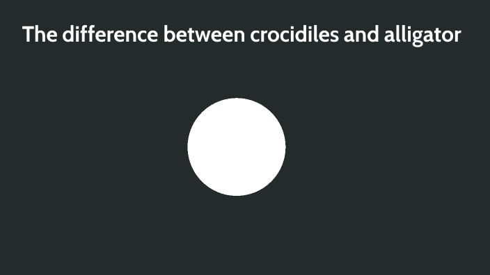 The difference between a croc and a gator by Caleb Gfeller on Prezi
