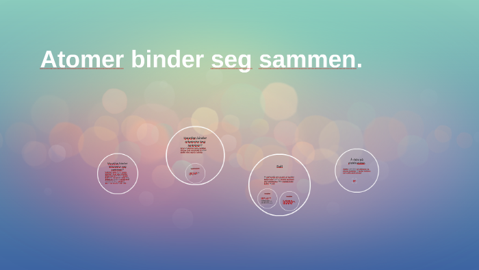 Hvordan binder atomene seg sammen? by Iver Klingenberg on Prezi