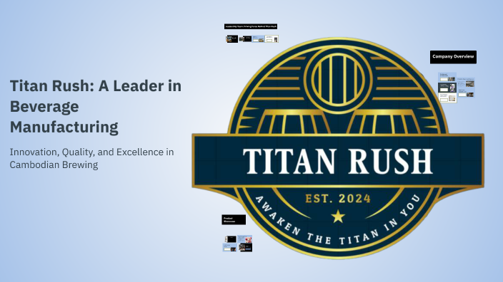 Titan Rush: A Leader in Beverage Manufacturing by seng meyneang on Prezi