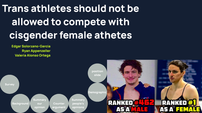 Trans athletes should not be allowed to compete with cisgender female ...