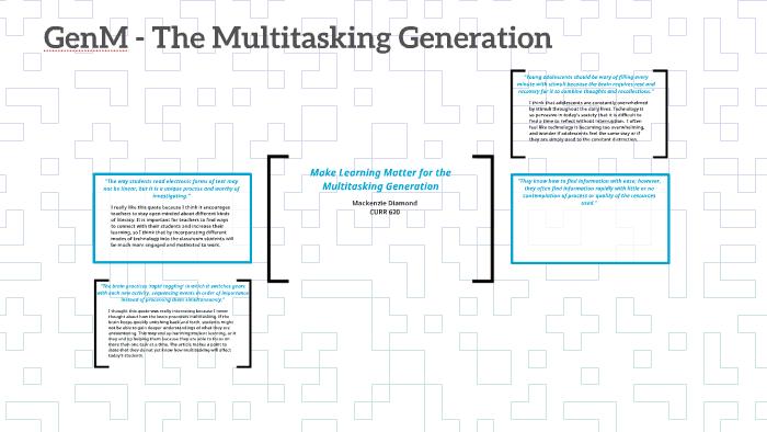 GenM - The Multitasking Generation by Mackenzie Diamond on Prezi