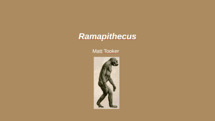 Ramapithecus by Matt Tooker on Prezi