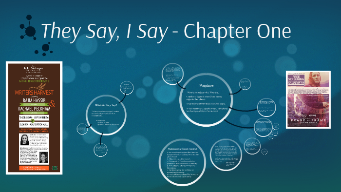 They Say, I Say - Chapter One by Ian Nolte on Prezi