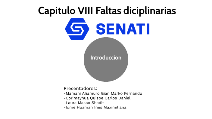 Capitulo VIII DE LAS FALTAS DISCIPLINARIAS by Hean on Prezi