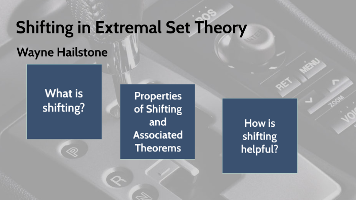 Extremal Set Theory: Shifting by Wayne Hailstone on Prezi