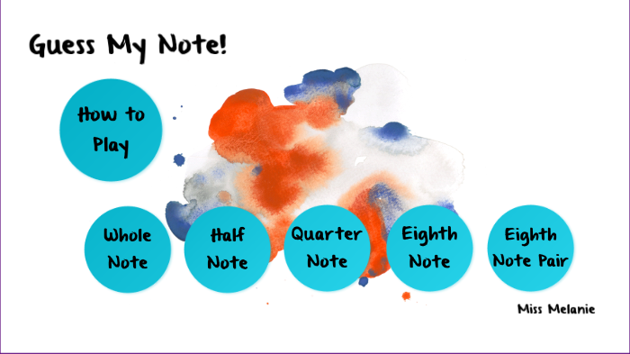 Guess My Note! by Melanie Chesterman on Prezi
