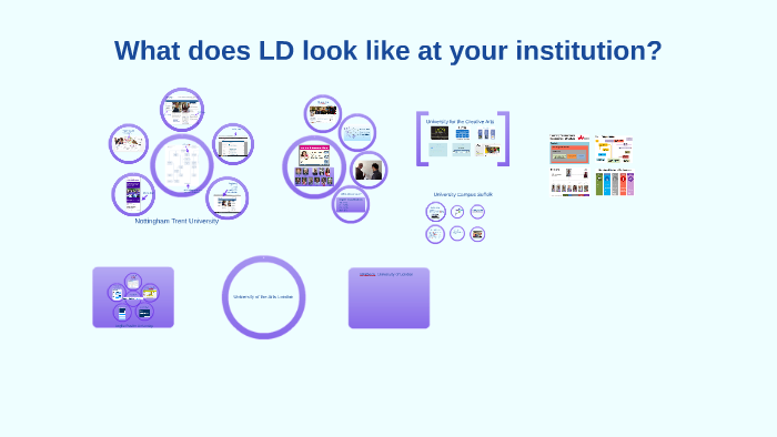 What does LD look like at your institution? by Learning Enhancement ...