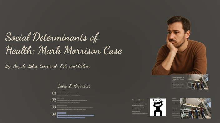 Social Determinants of Health: Mark Morrison Case by Anyah Mason on Prezi