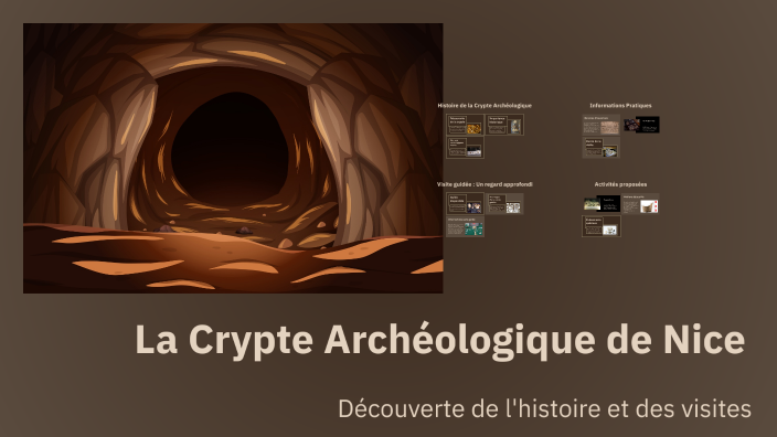 fais moi un diapo sur la crypte archéologique de nice by ranime hadef ...