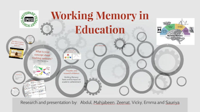 Working Memory in education by Victoria Lockhart on Prezi