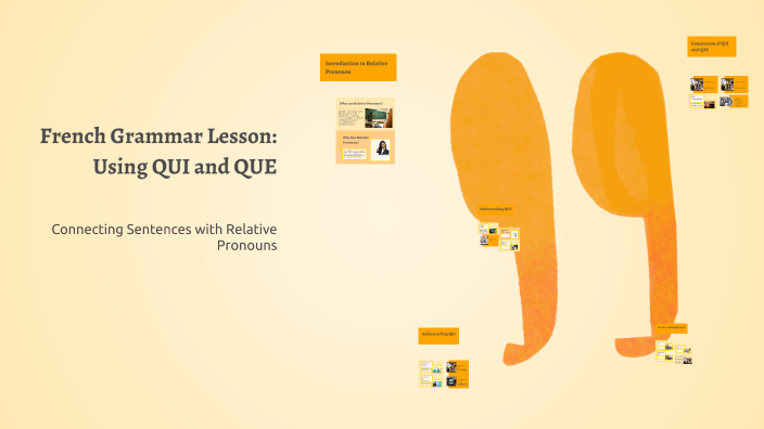 French Grammar Lesson: Using QUI and QUE by Misheel Batsukh on Prezi