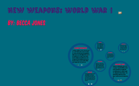 New weapons: World War 1 by Becca Jones on Prezi