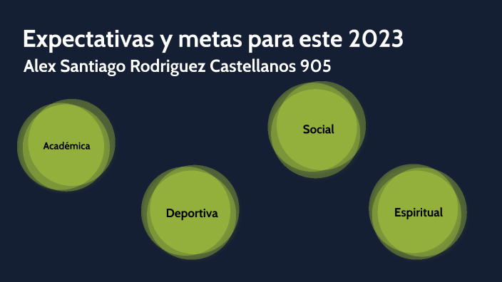 Expectativas y metas para este año 2023 by ALEX SANTIAGO RODRIGUEZ ...